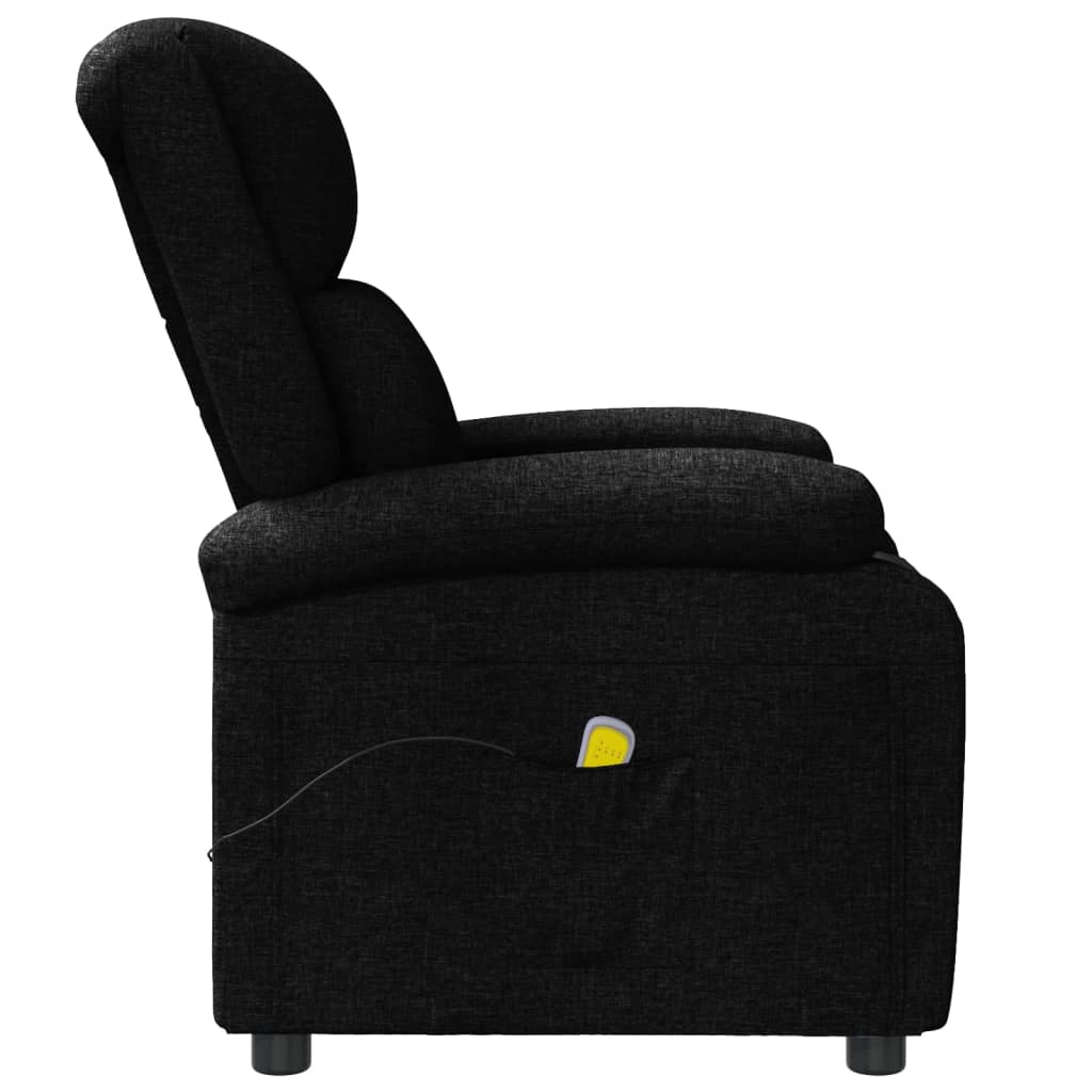 Vidaxl Wing Back Massage Chair Black Fabric Co Clearance Australia